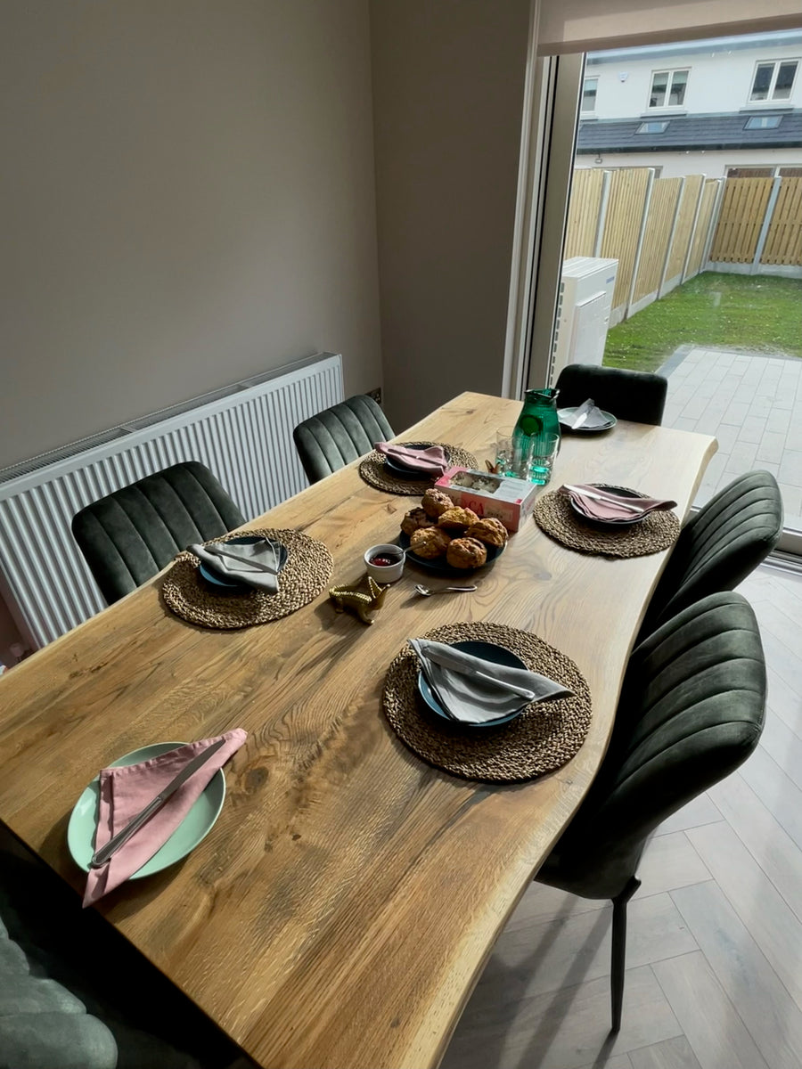 Live Edge Oak Dining Tables – Benmore Studio