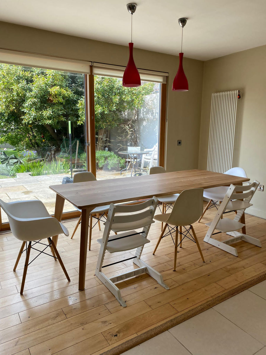 Oak Scandi Style Dining Table in a choice of 4 finishes – Benmore Studio